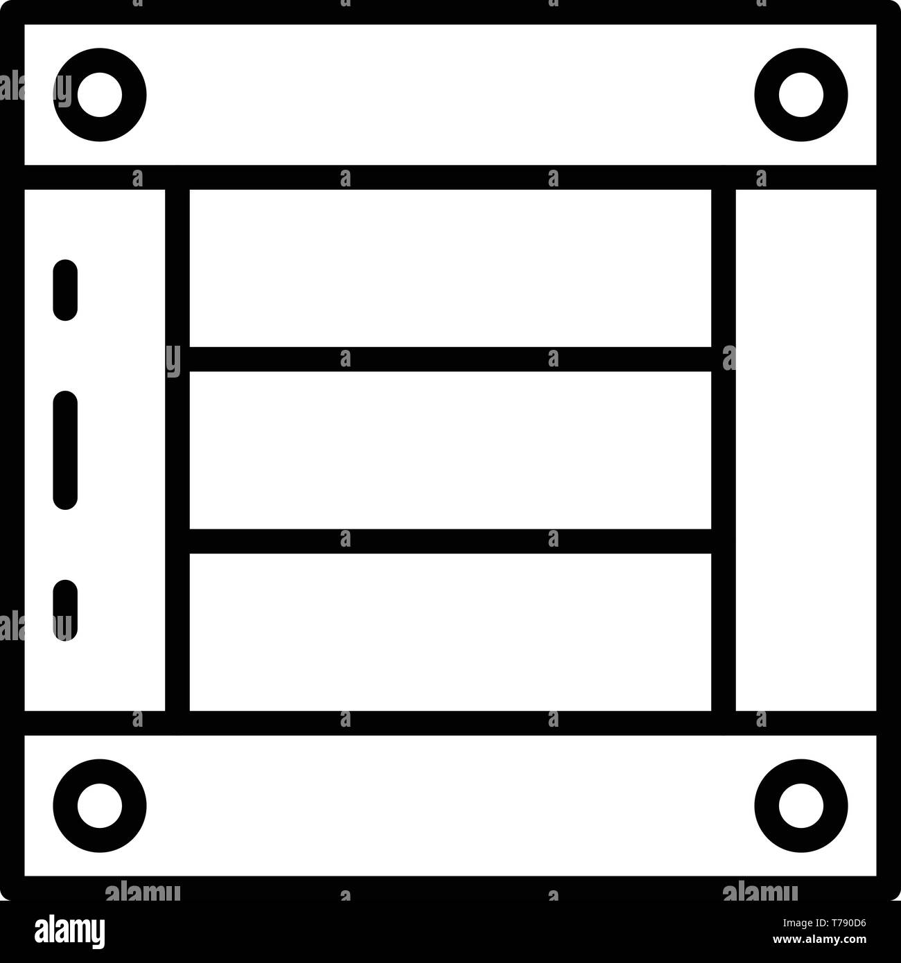 Wooden export box icon, outline style Stock Vector Image & Art - Alamy