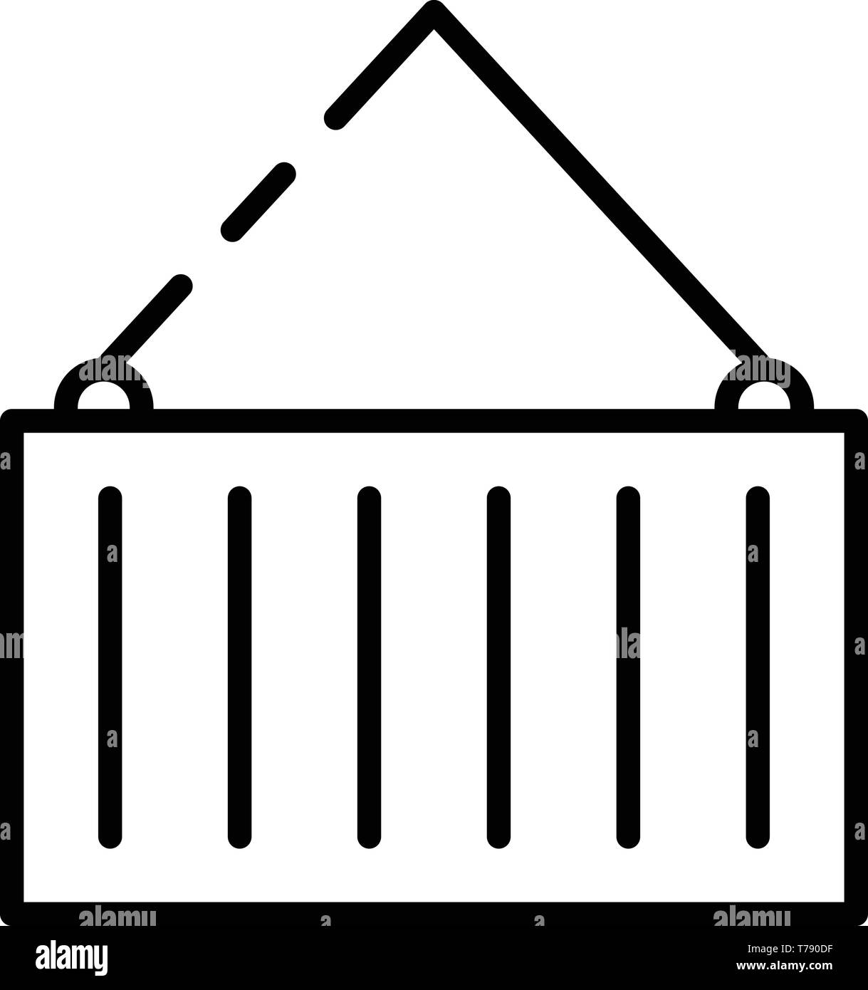 Large export container icon, outline style Stock Vector Image & Art - Alamy