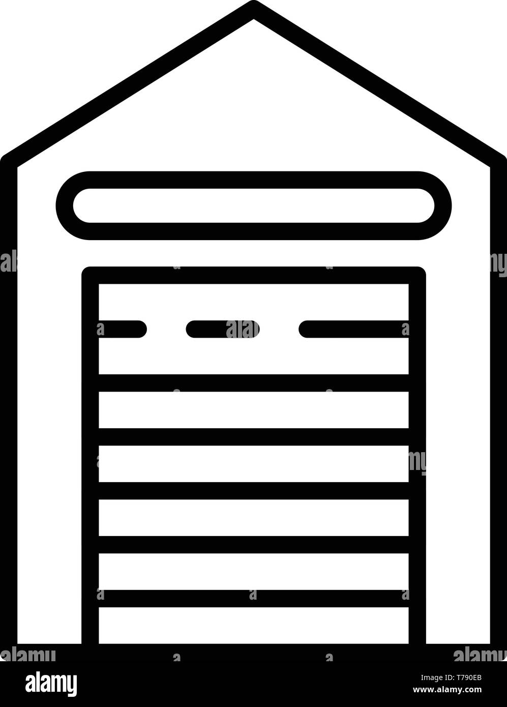 Modern closed garage metal Stock Vector Images - Alamy