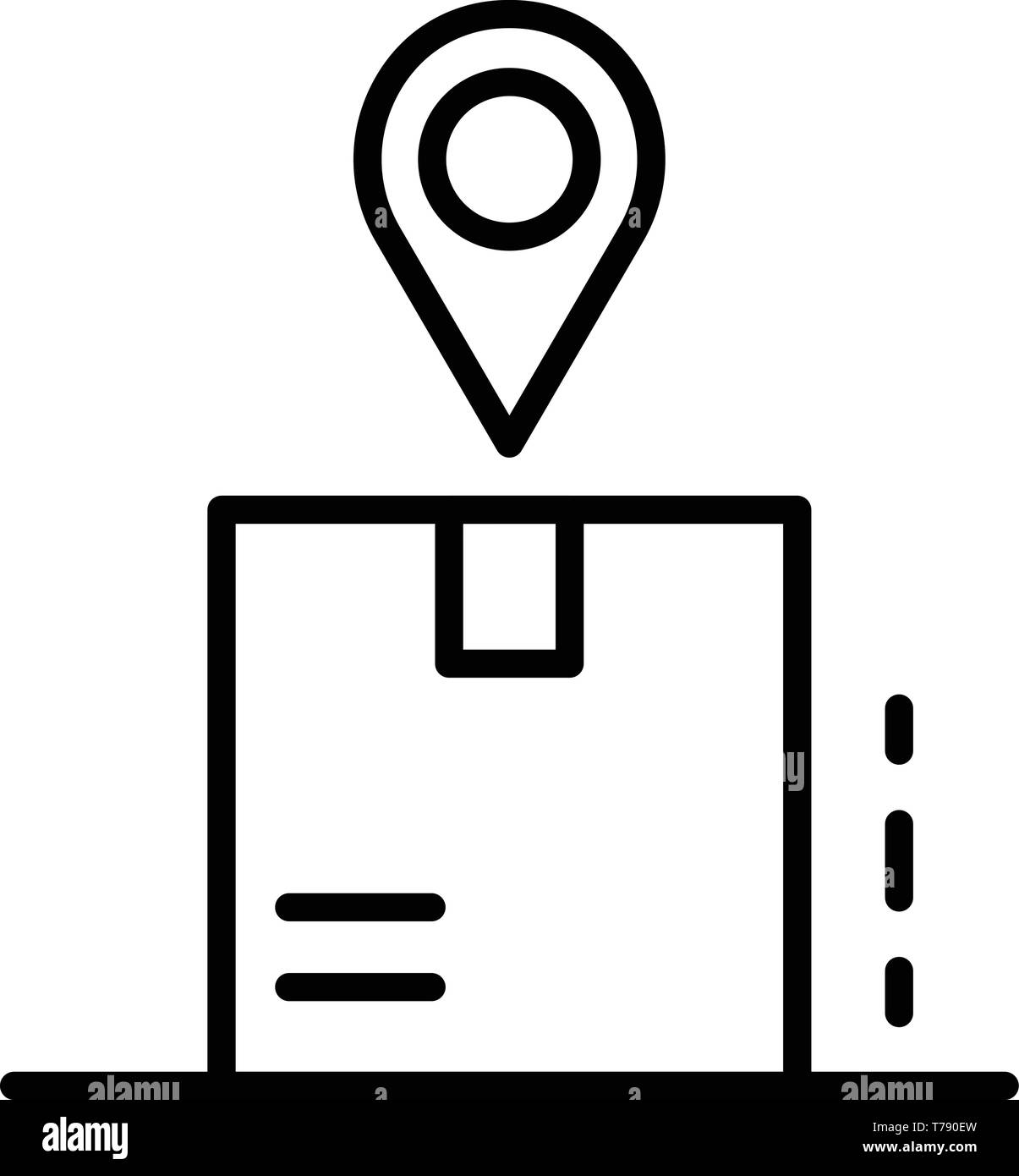 Package tracking icon, outline style Stock Vector Image & Art - Alamy