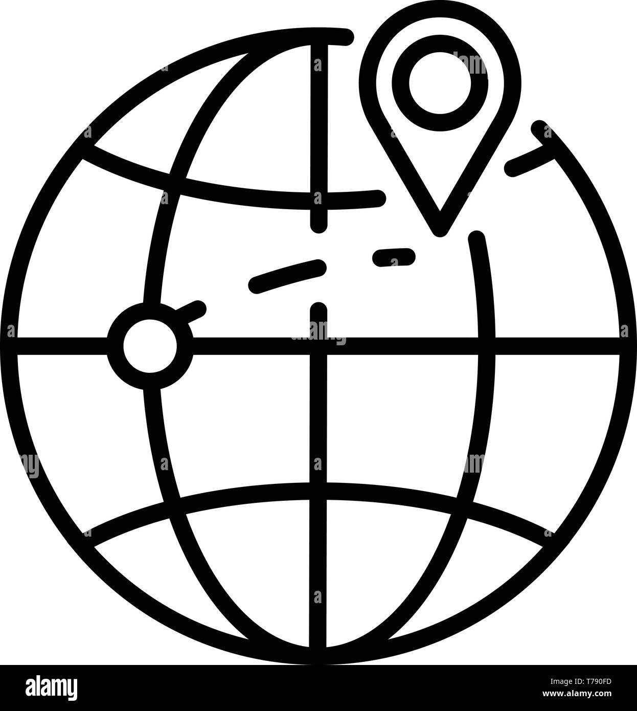 Destination of export goods icon, outline style Stock Vector Image ...