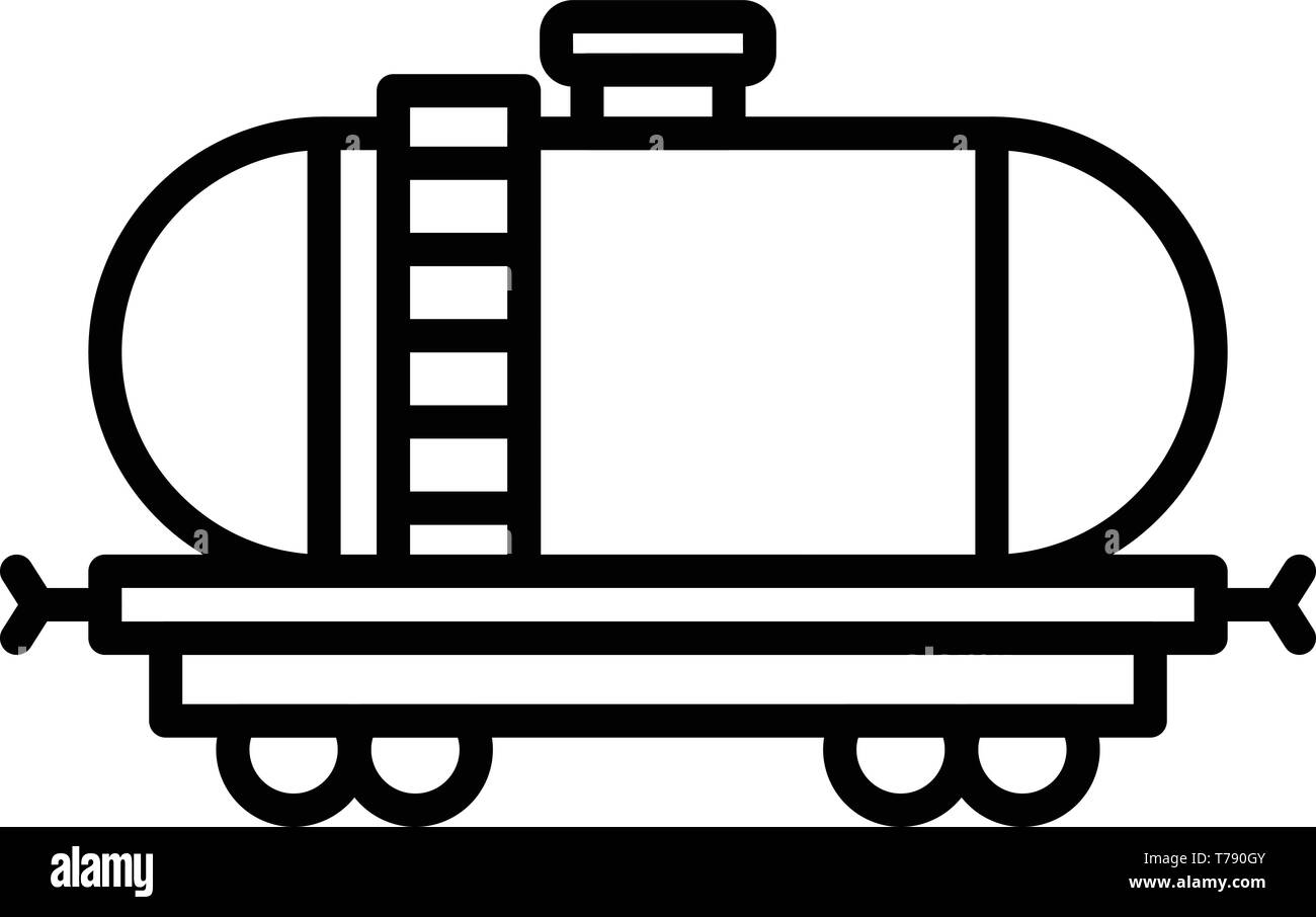 Fuel rail car icon, outline style Stock Vector Image & Art - Alamy