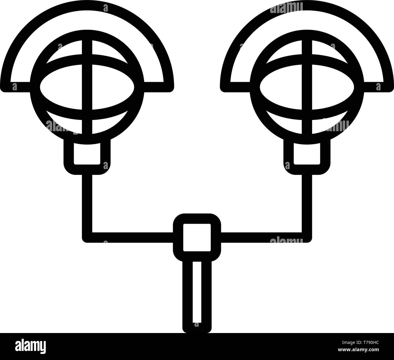 Railway signal lights Stock Vector Images - Alamy