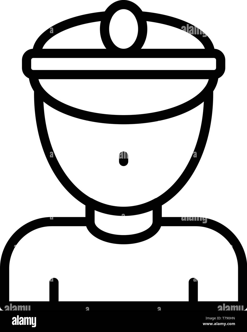Railway conductor icon, outline style Stock Vector Image & Art - Alamy