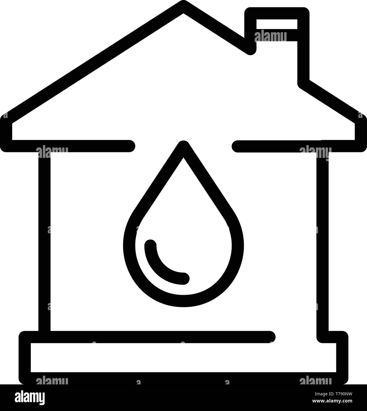 Humidity thin line icon Black and White Stock Photos & Images - Alamy