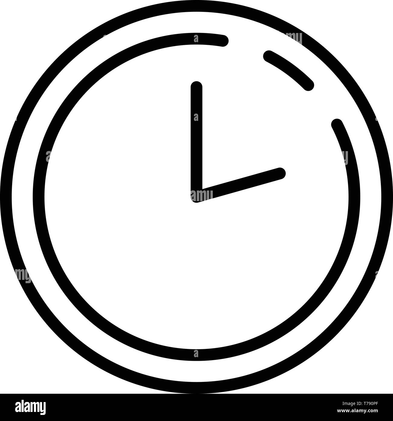 Smart home timer icon, outline style Stock Vector Image & Art - Alamy