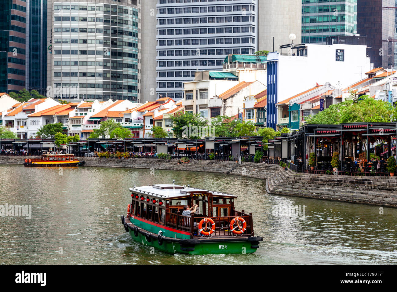 Boat Trips On Boat Quay, Singapore, South East Asia Stock Photo - Alamy