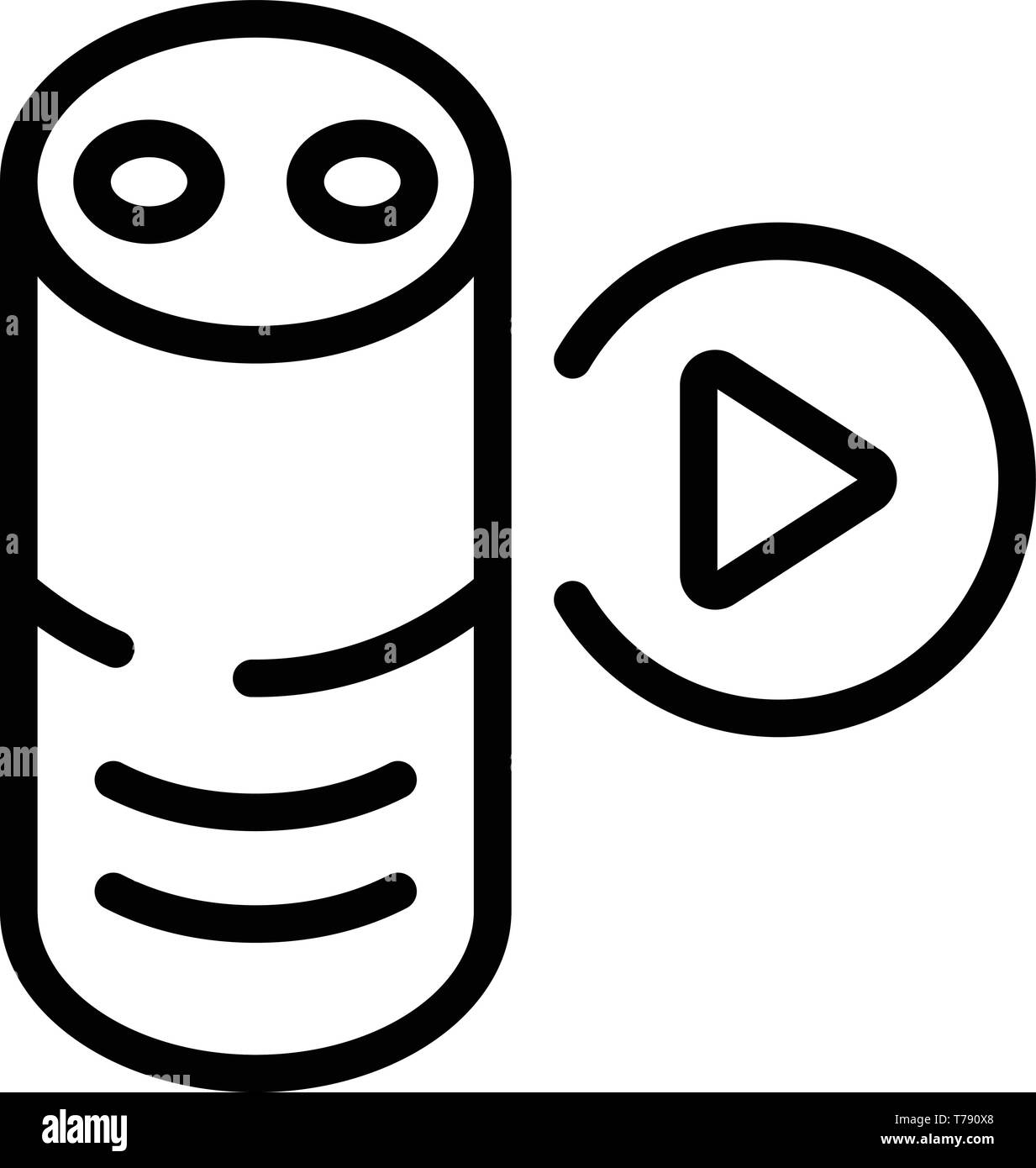 Smart speaker play Stock Vector Images - Alamy