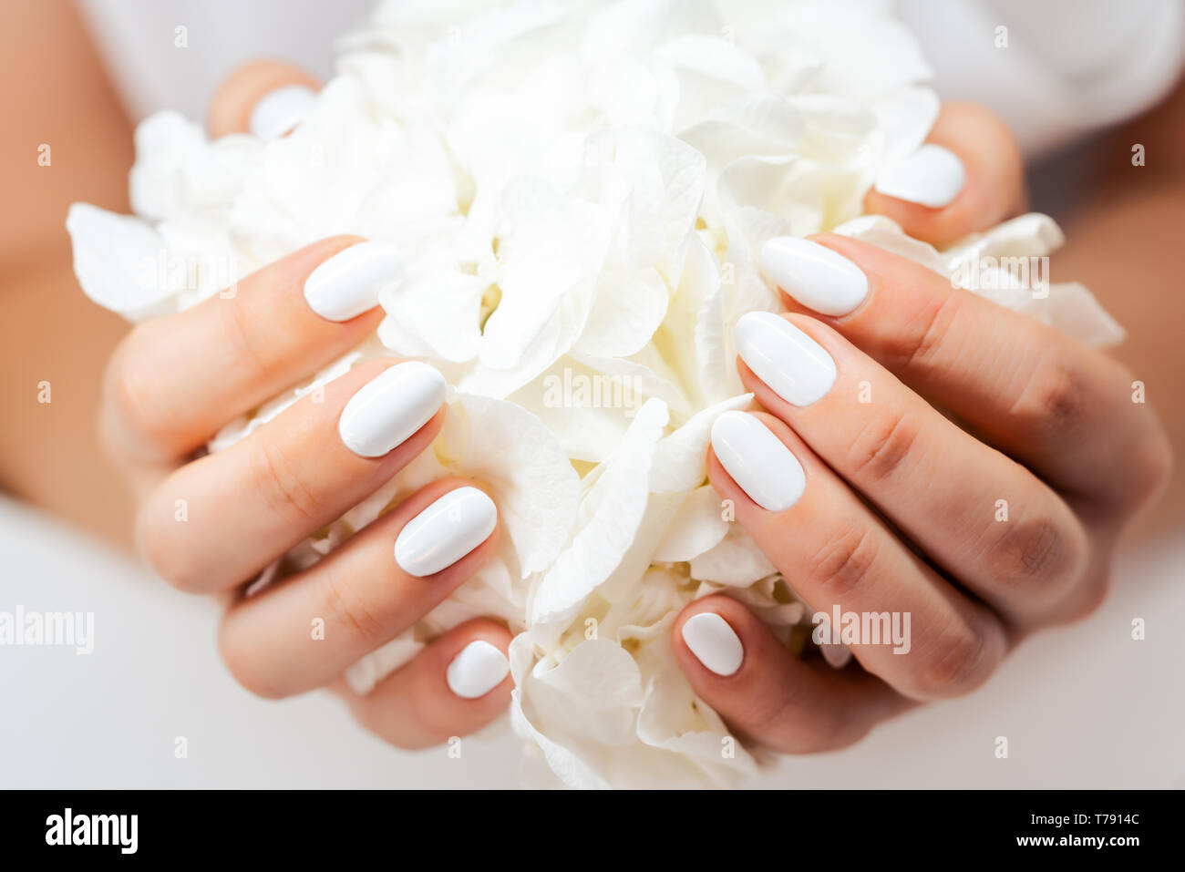 White fingernails hi-res stock photography and images - Alamy