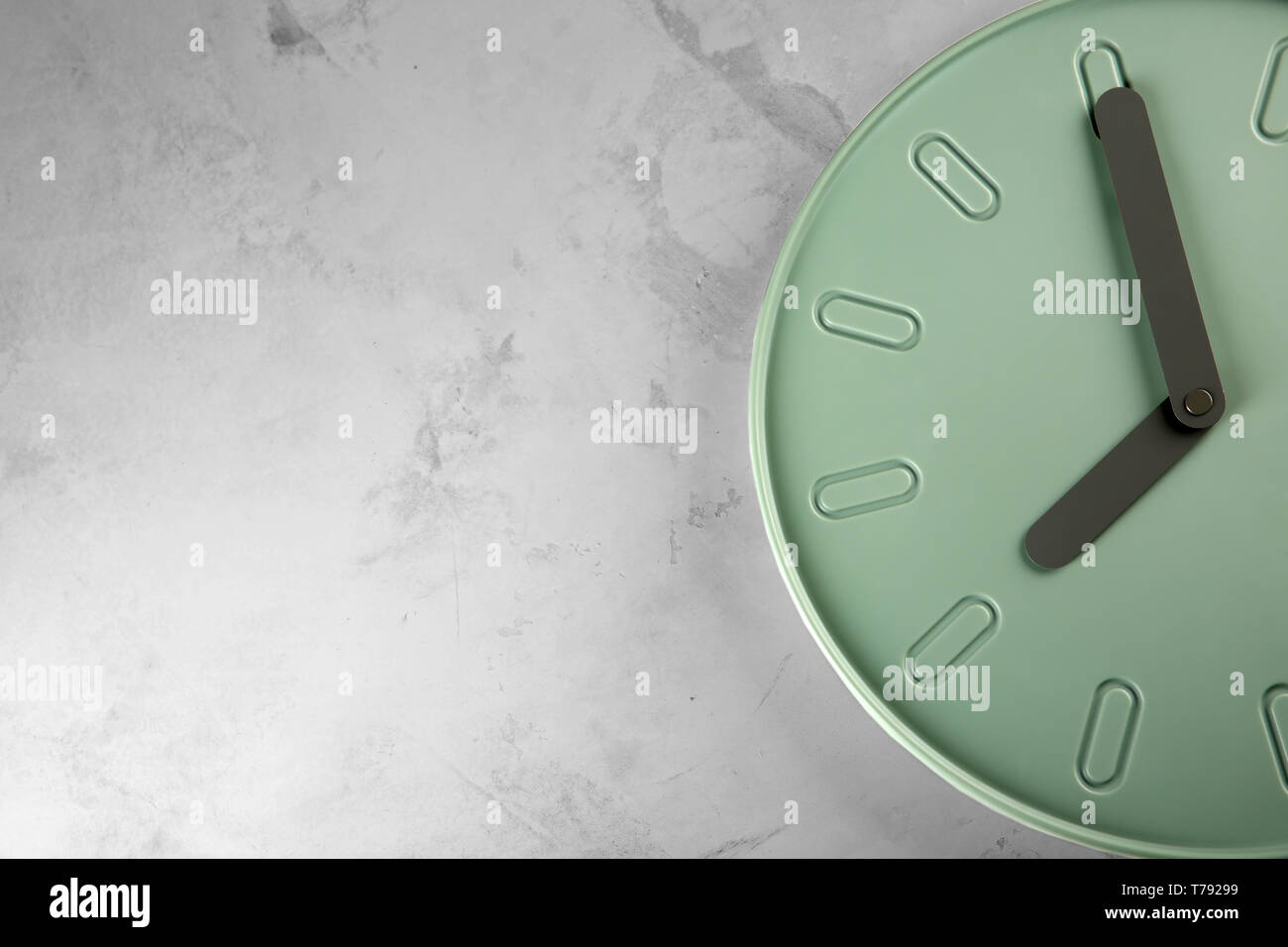 Clock on light background. Time management concept Stock Photo - Alamy