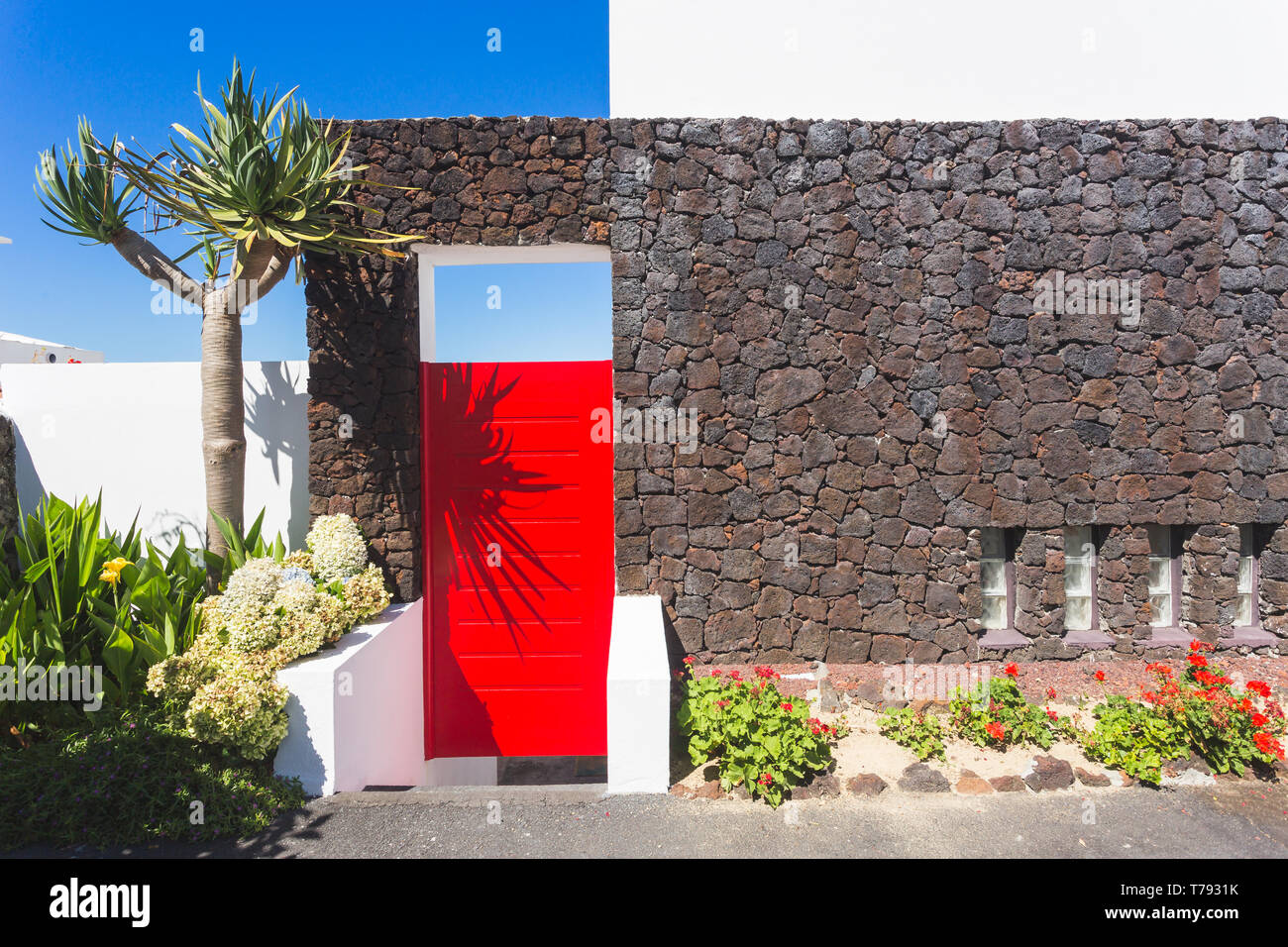 Typical Azorean house, Sao Miguel island, Portugal, Azores archipelago ...