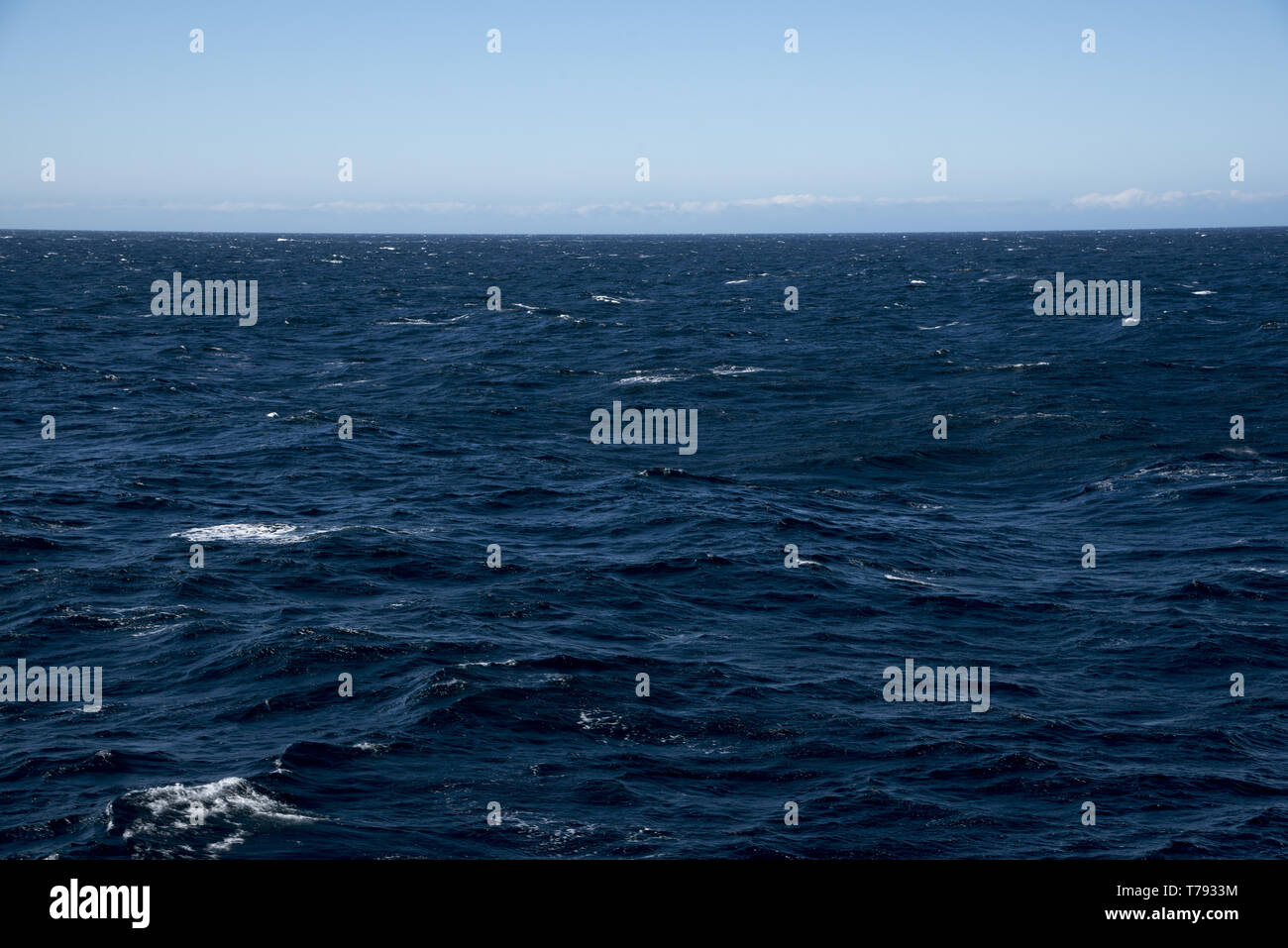 Stormy weather with sunshine and major waves in the Atlantic Ocean off ...