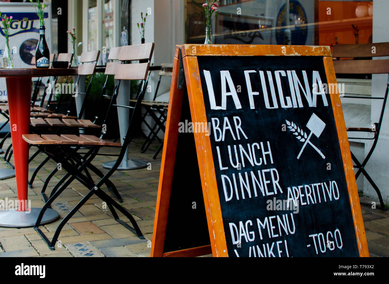 Board Advertising Food Outside Restaurant High Resolution Stock ...