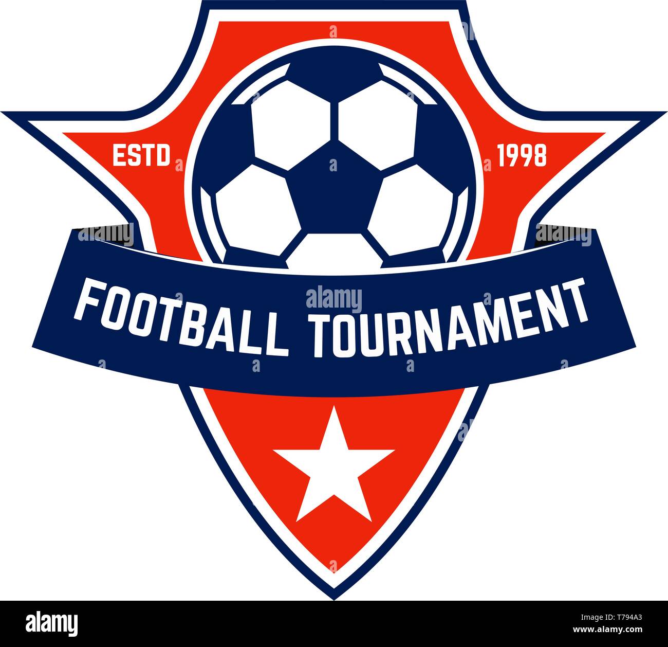 Soccer club emblem. Design element for logo, label, sign, poster ...