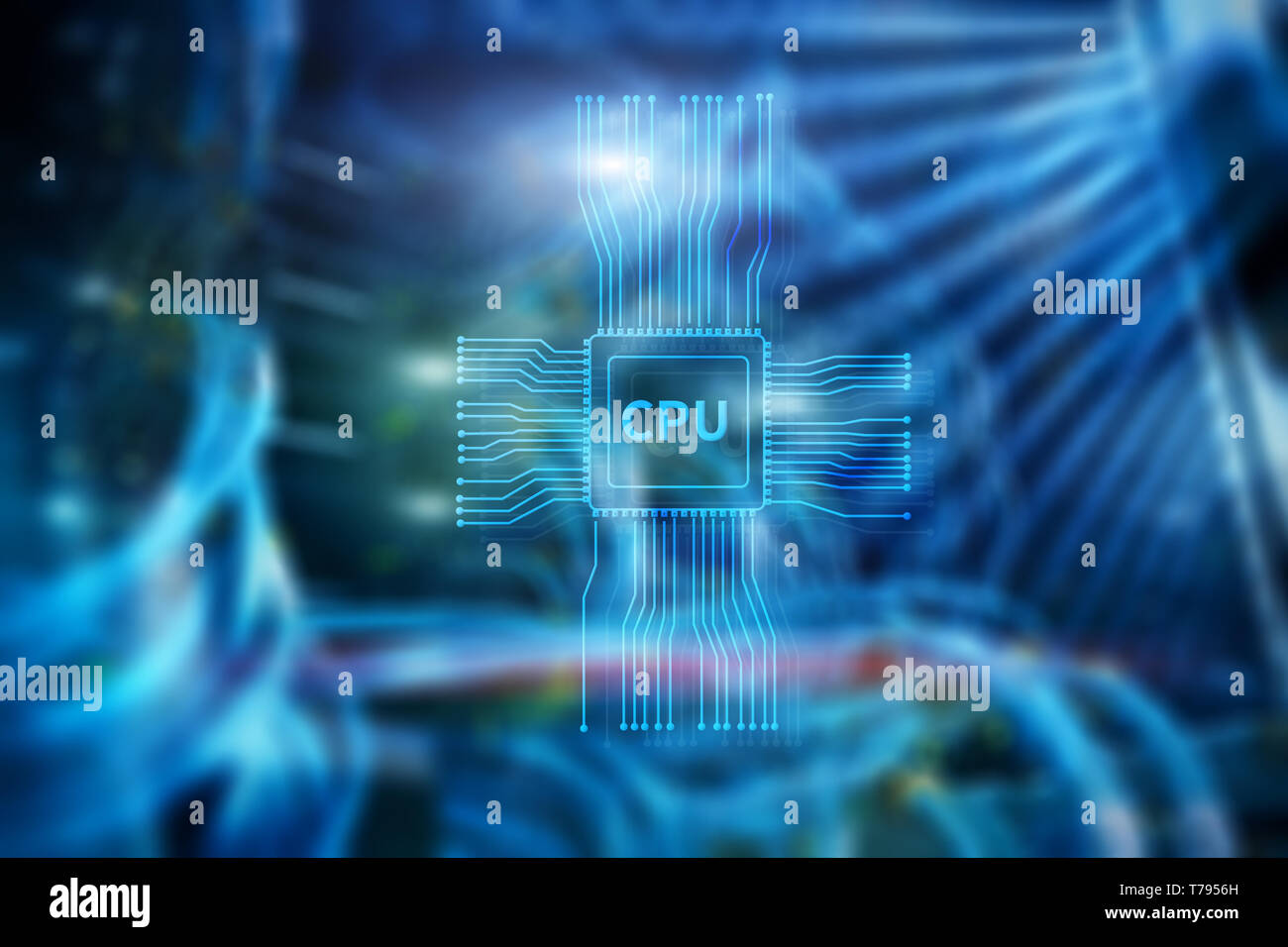 Futuristic cpu hi-res stock photography and images - Alamy