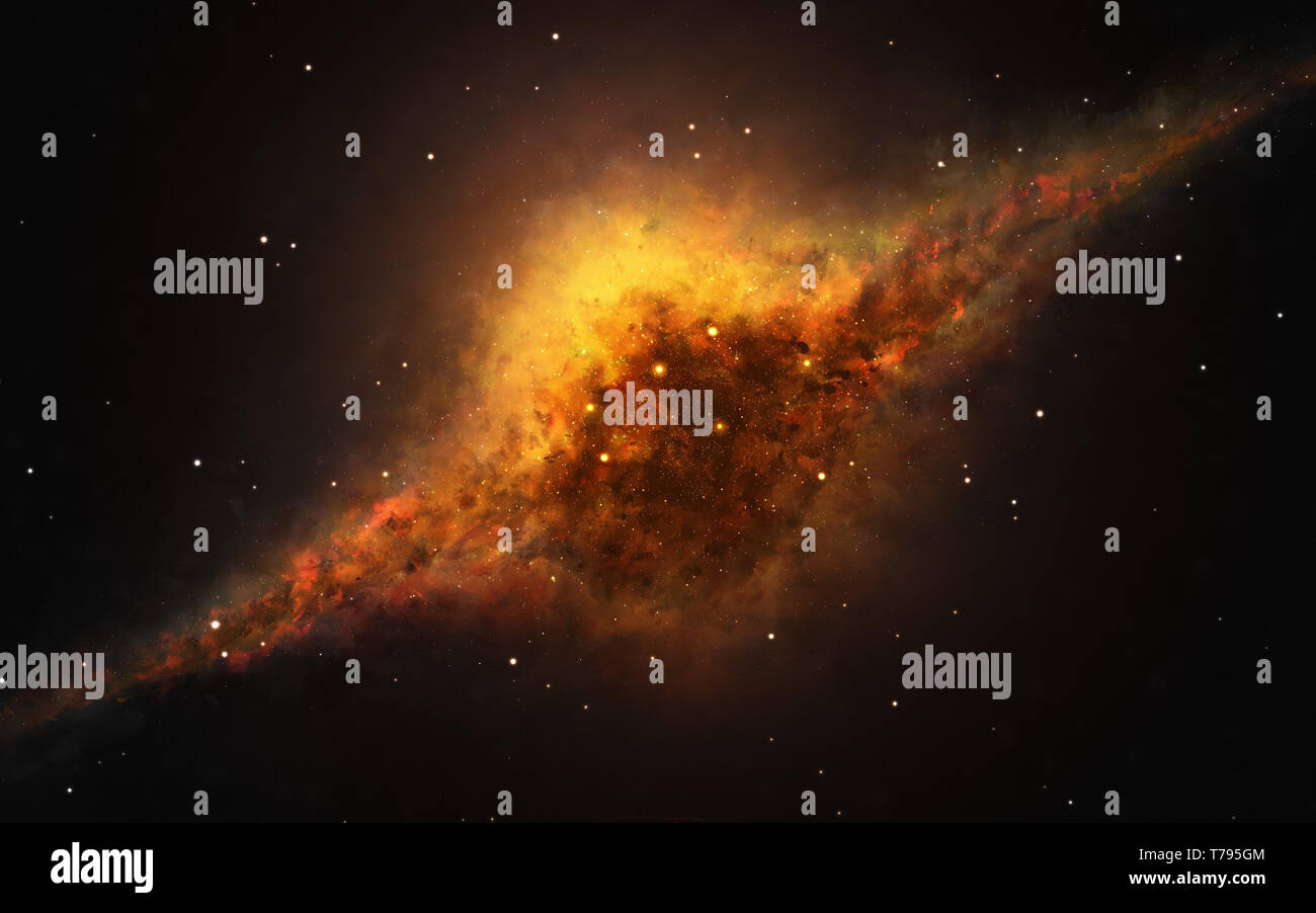 Flames Explosion Galaxy
