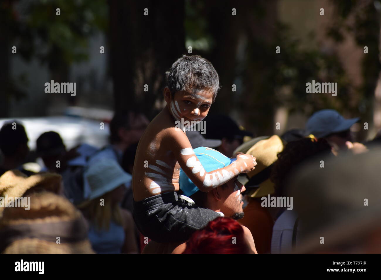 Australian Aboriginal Protest- Sydney Stock Photo - Alamy