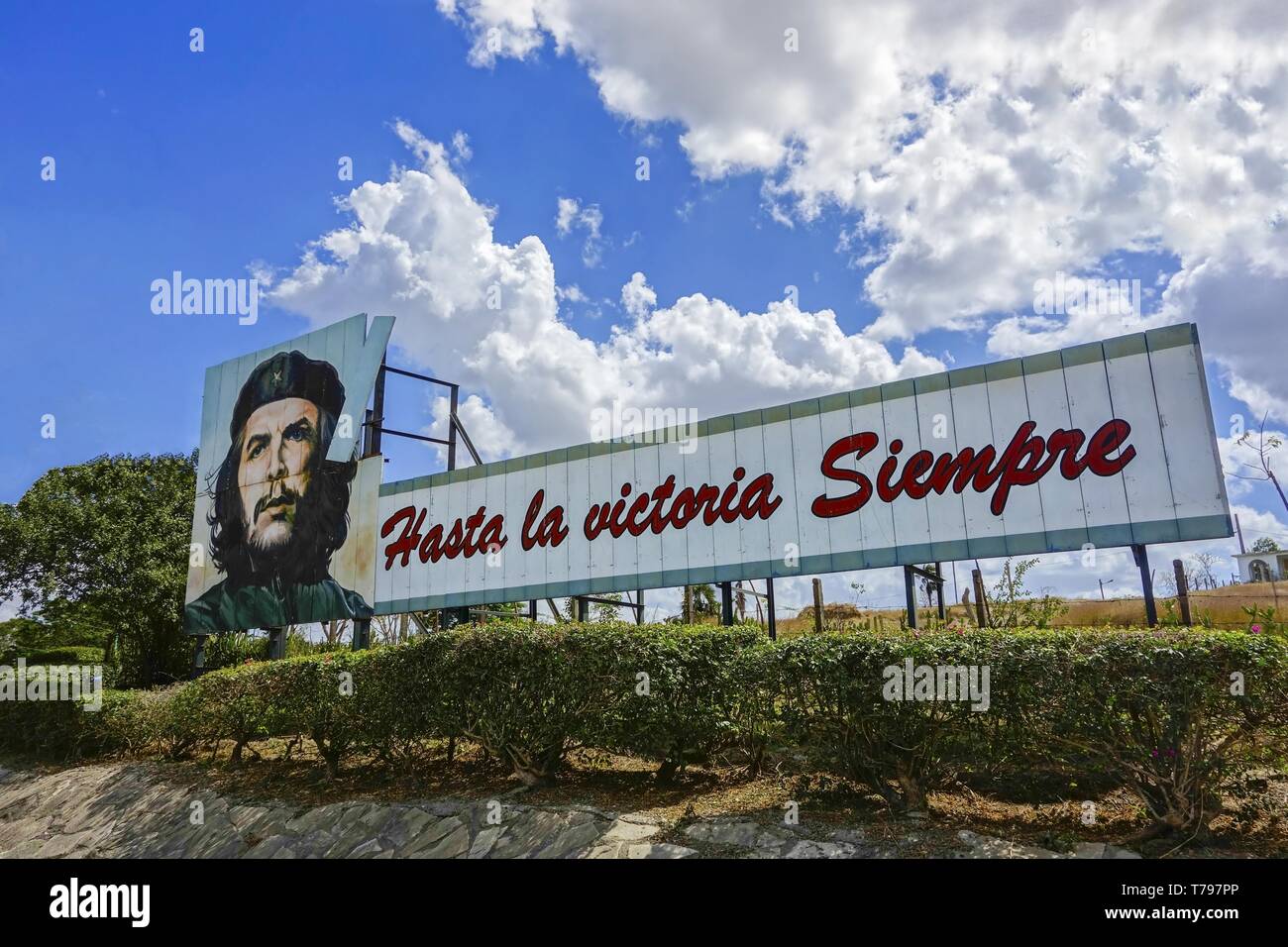 Roadside Drawing Poster Mural Ernesto Che Guevara, Hero of Cuban ...