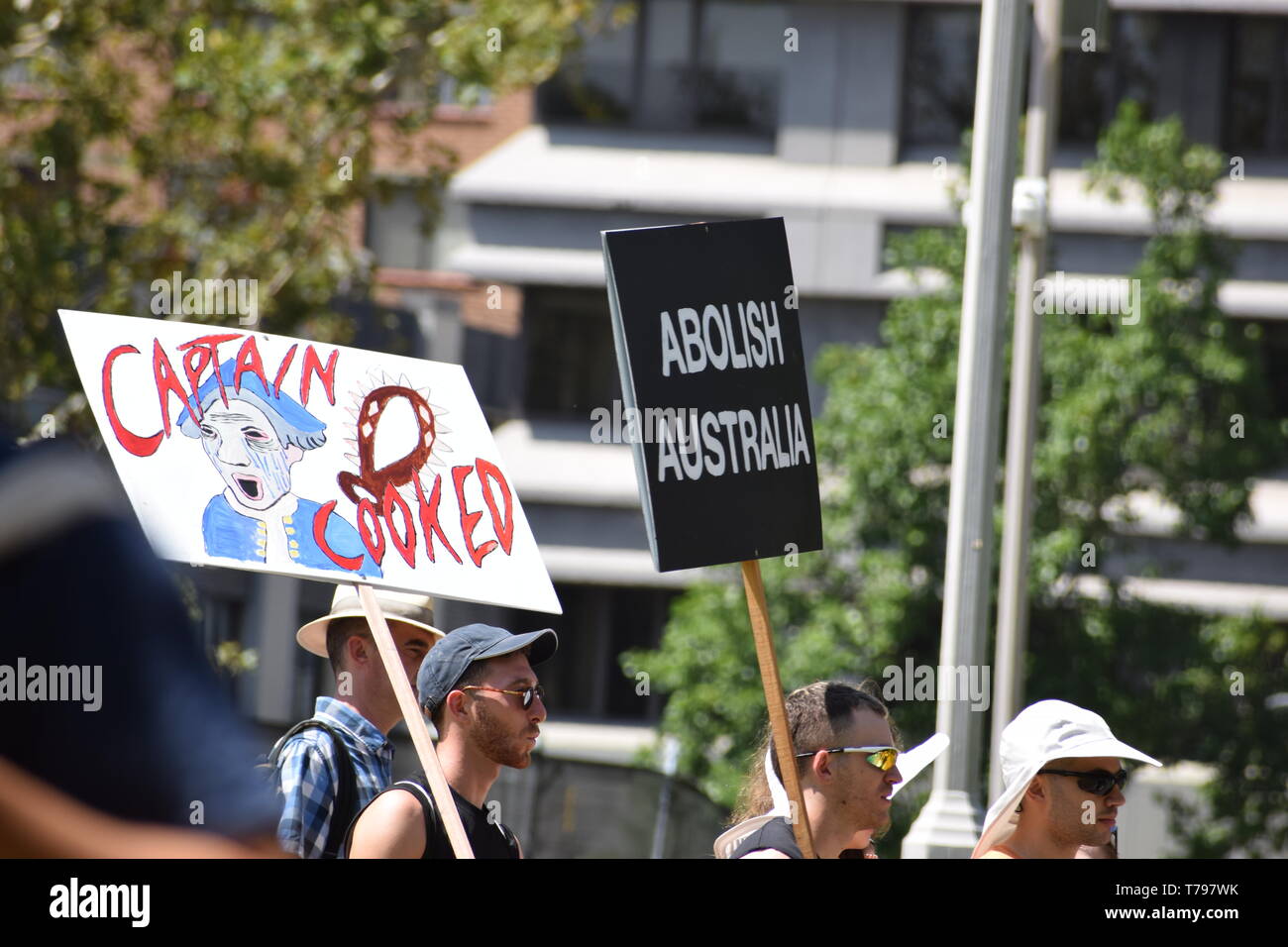 Australian Aboriginal Protest- Sydney Stock Photo - Alamy