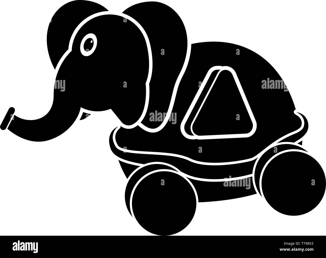 Wooden toy elephant Black and White Stock Photos & Images - Alamy
