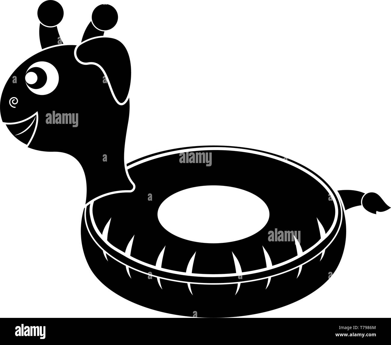 Isolated pool float shaped giraffe icon Stock Vector Image & Art - Alamy