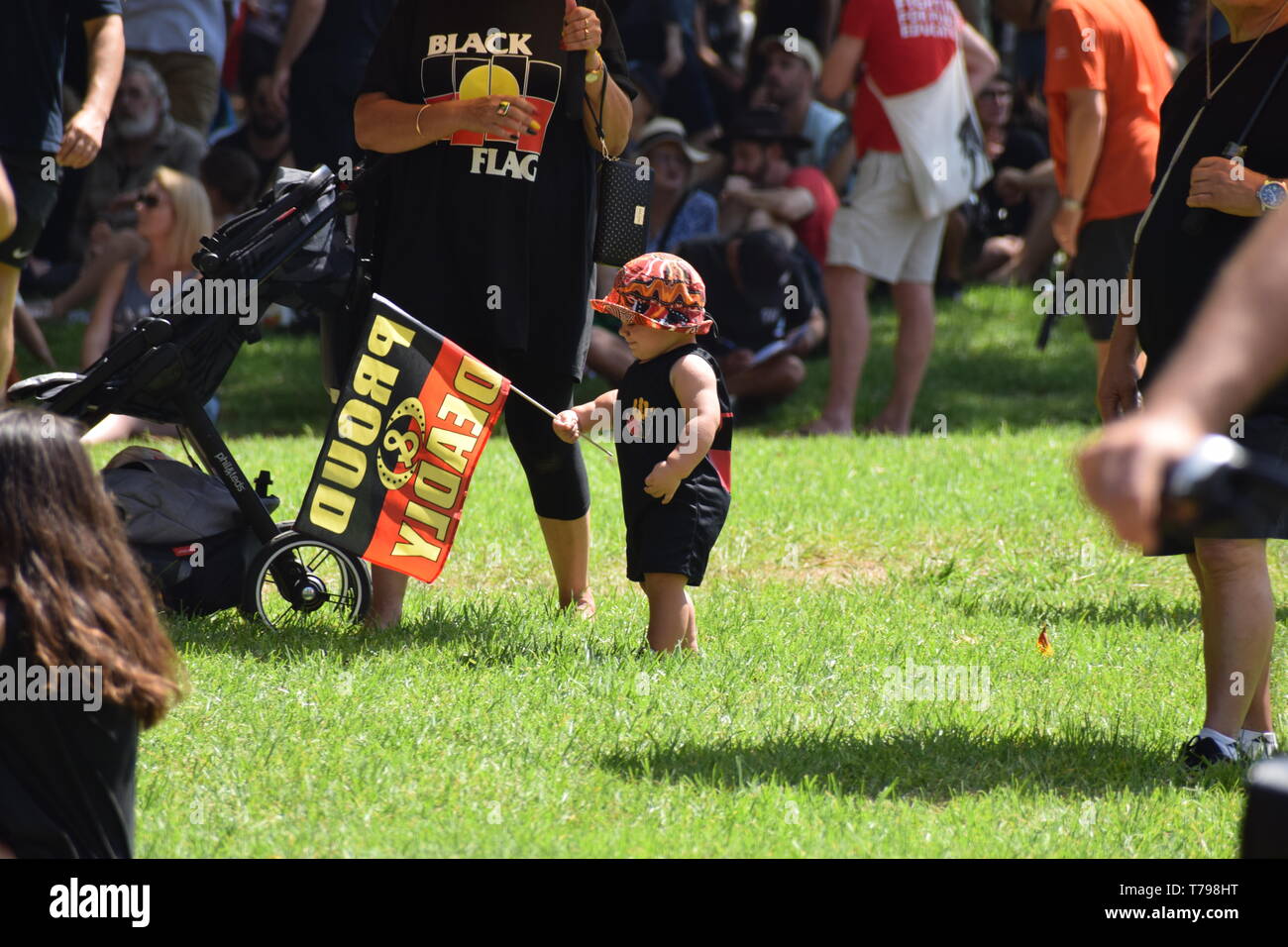 Australian Aboriginal Protest- Sydney Stock Photo - Alamy
