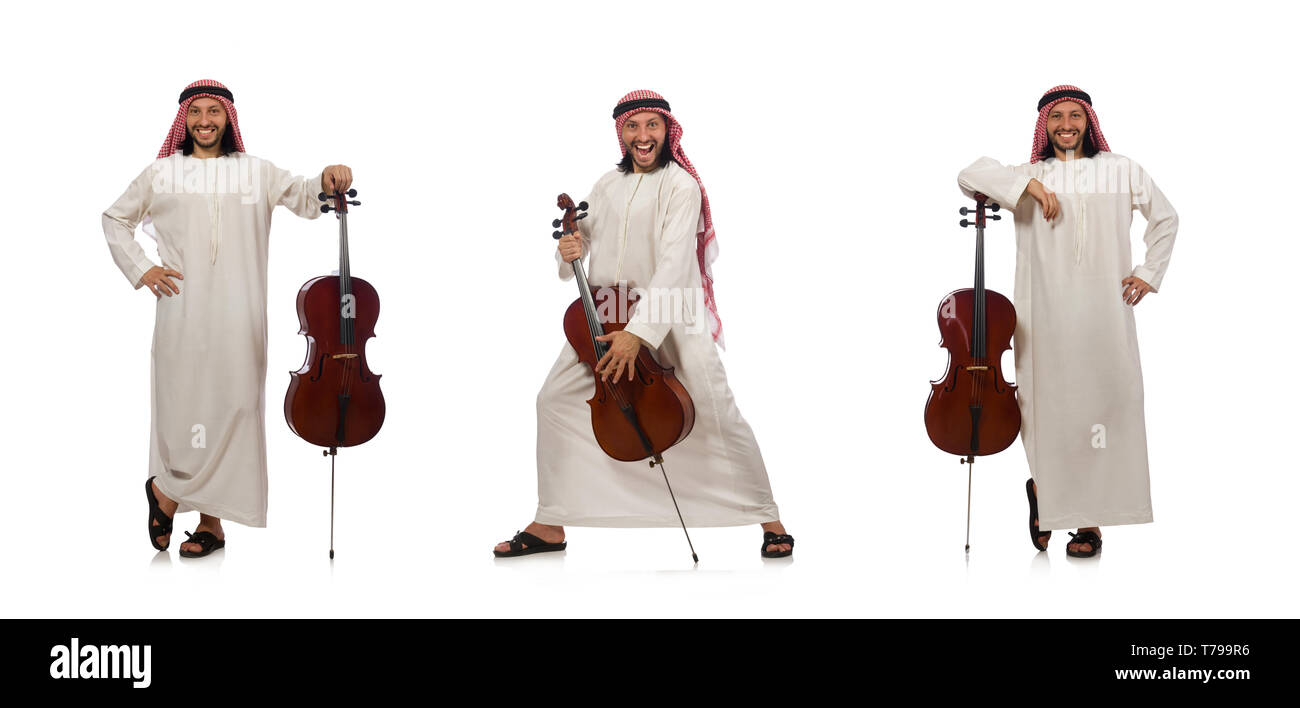 Arab man playing musical instrument Stock Photo - Alamy