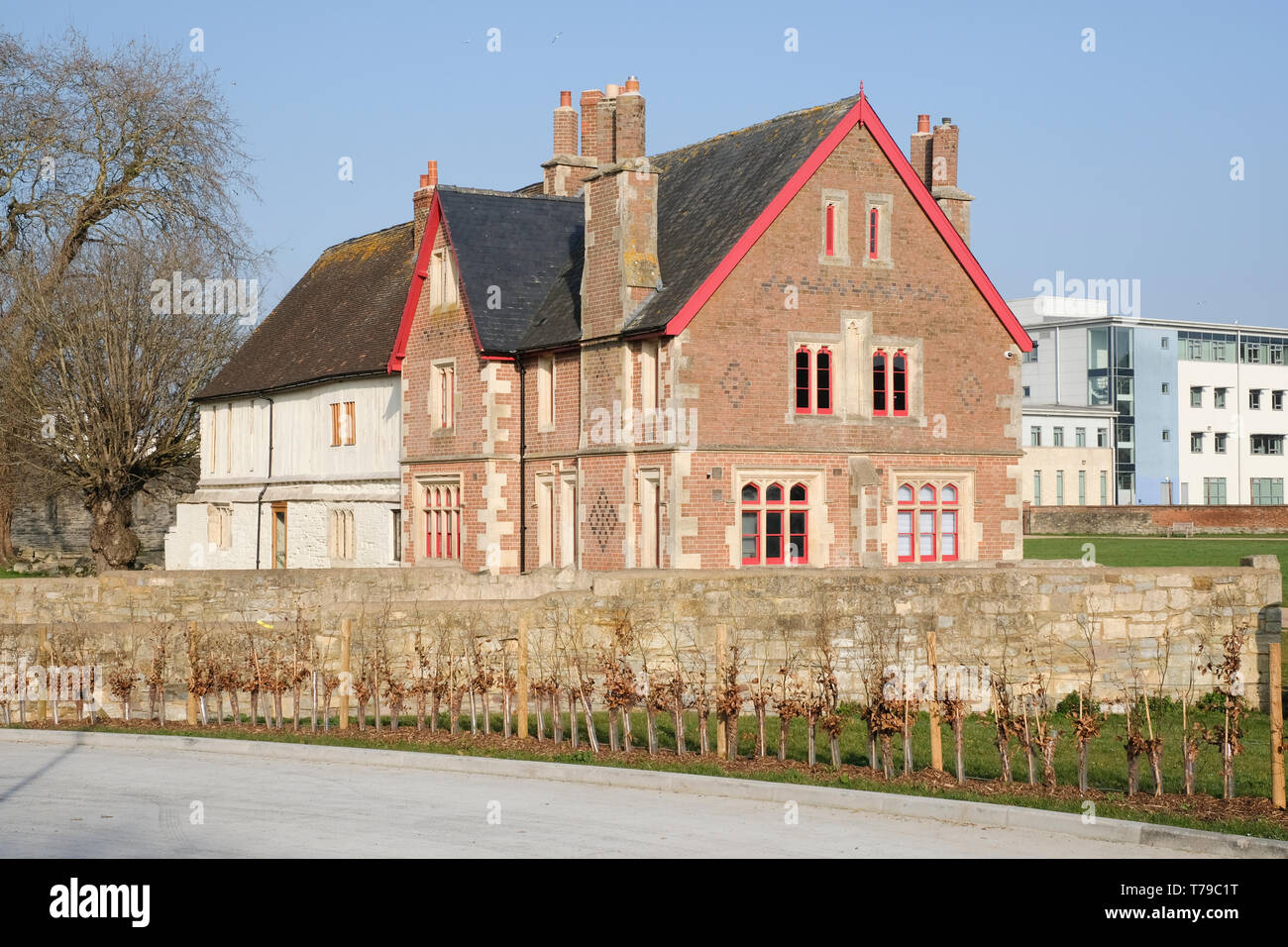 The restored Llanthony Priory in Gloucester Stock Photo - Alamy