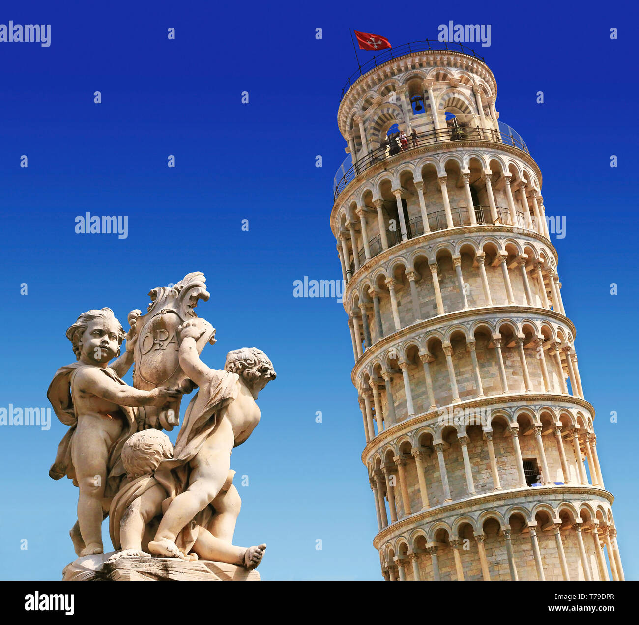 The leaning tower of Pisa in Tuscany.Italy Stock Photo - Alamy