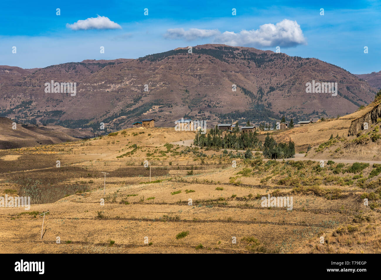 Landscape between Gheralta and Lalibela in Tigray, Ethiopia, Africa ...