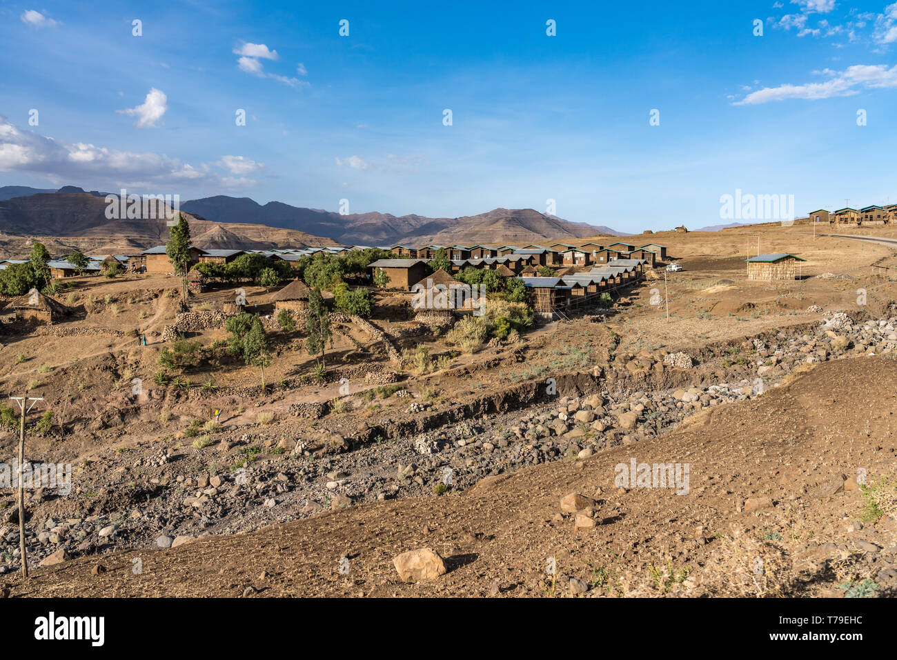Landscape between Gheralta and Lalibela in Tigray, Ethiopia, Africa ...