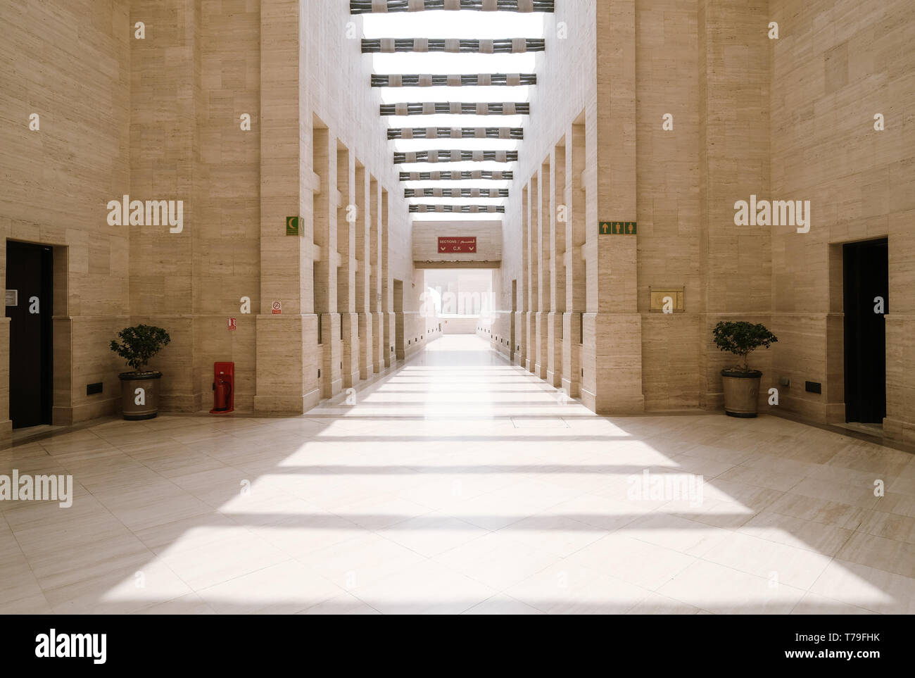 One of the entrances into the Katara Village Amphitheater, Qatar Stock ...