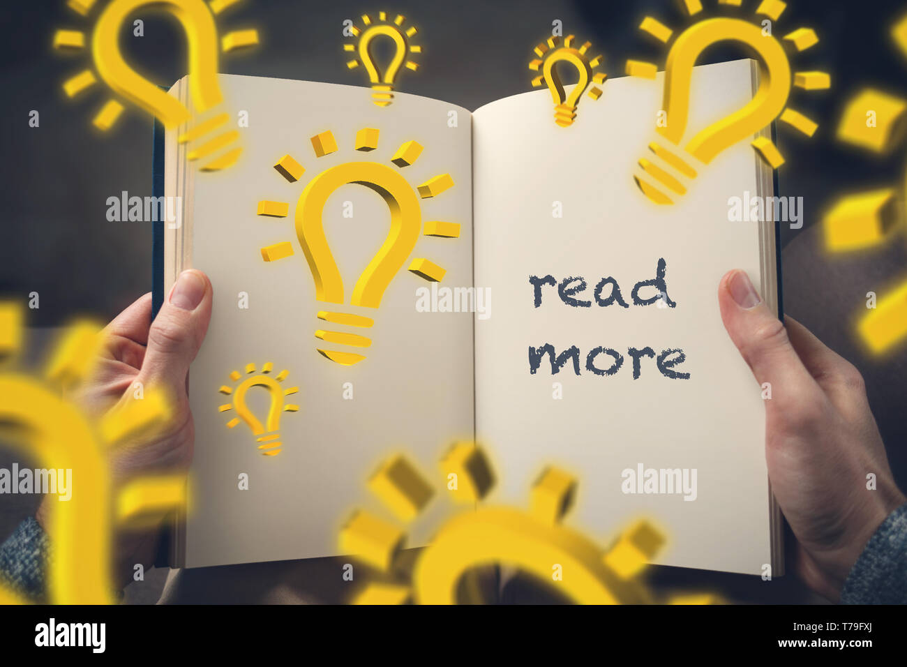 "read more" concept Stock Photo - Alamy