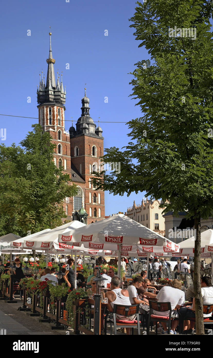 Old town krakow main square landmarks hi-res stock photography and ...