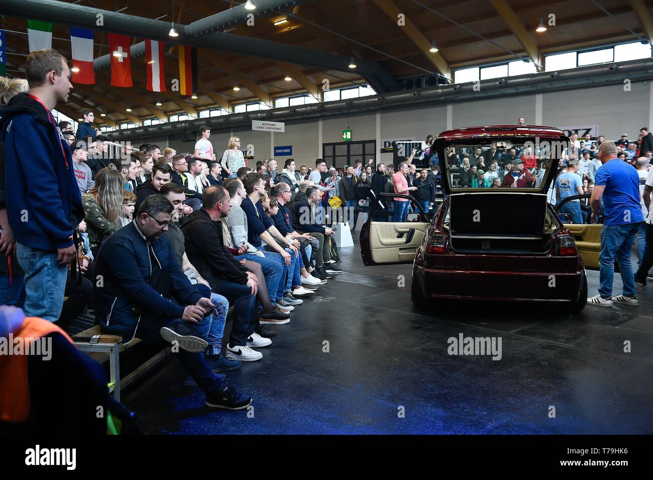 A car competing in the European Tuning Showdown seen during Tuning ...