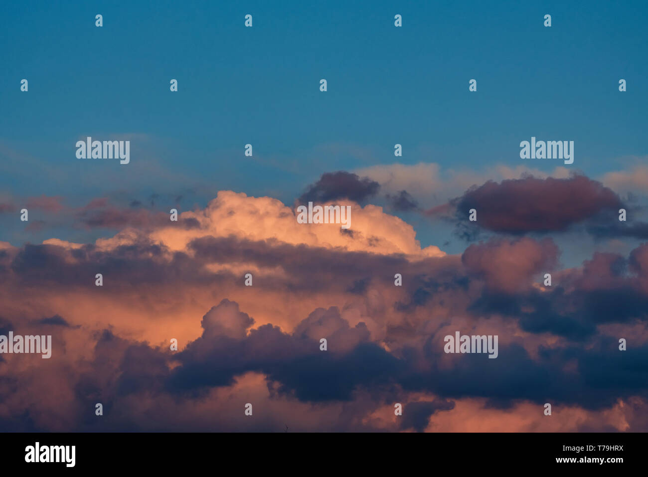 Beautiful dramatic sunrise skyscape background with clouds Stock Photo ...