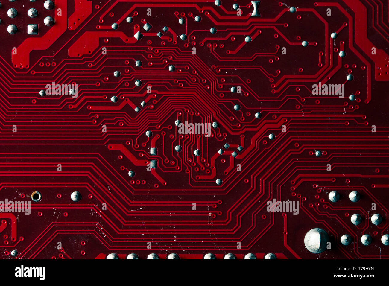 Red Circuit Board Wallpaper