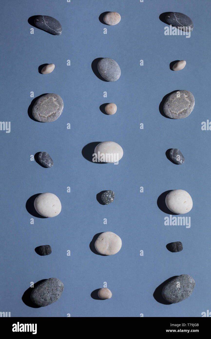 Geometric composition of different stones, top view photo Stock Photo ...