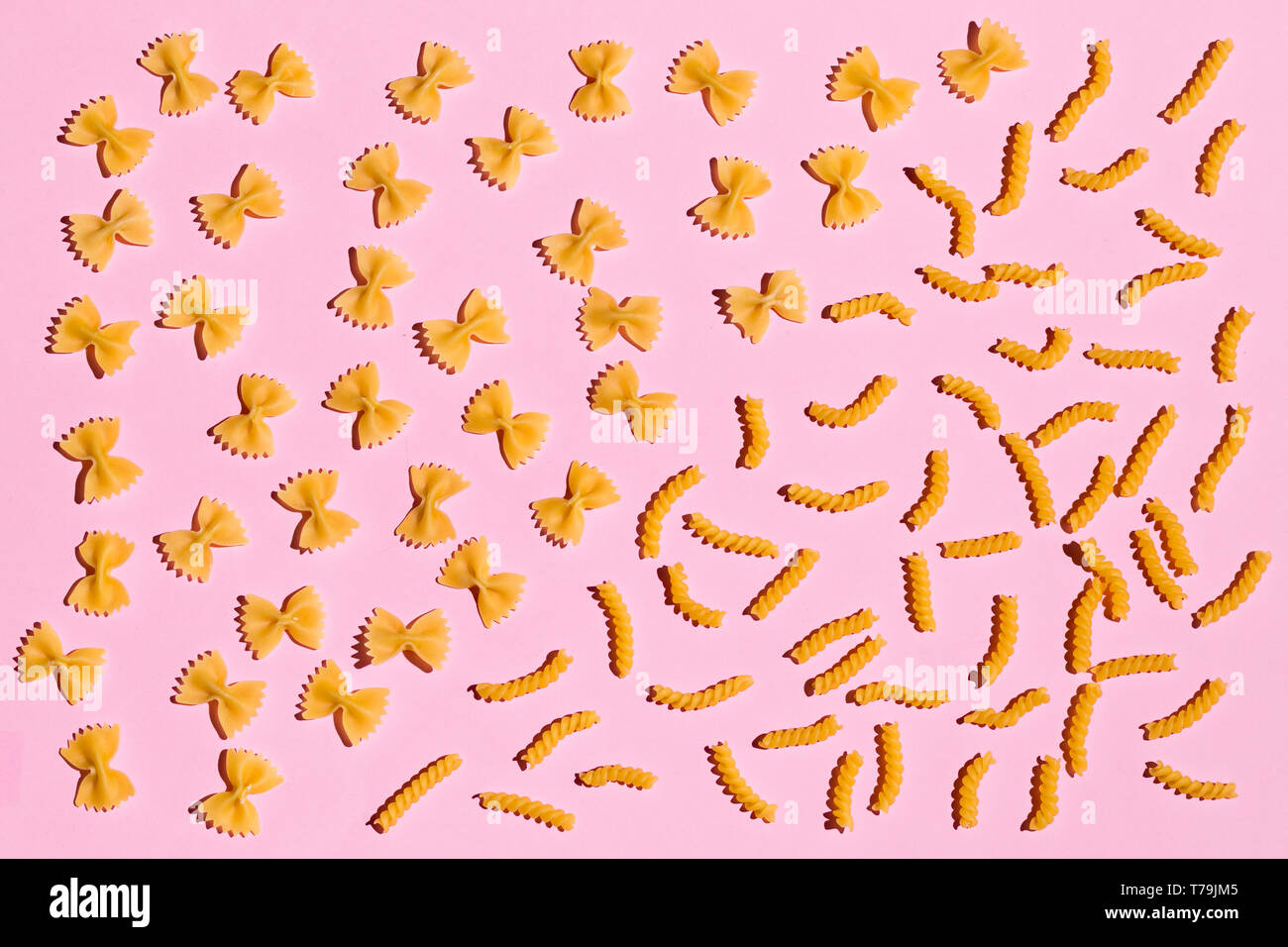 two types of pasta. top view photo. exercises for small muscles, tips ...