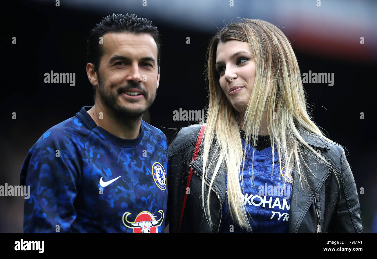 Chelsea's Pedro (left) during the Premier League match at Stamford ...