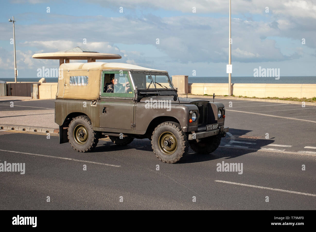 Green Land Rover SWB pick up at Cleveleys Spring Car Show at Jubilee ...