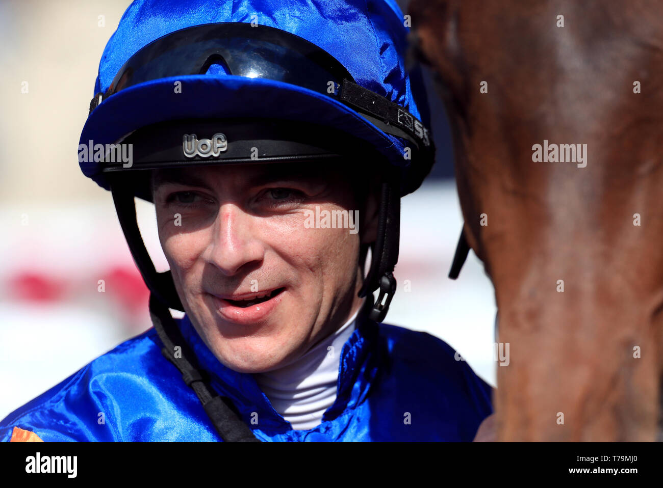 Jockey Wayne Lordan after winning the Qipco 1000 Guineas with Hermosa ...