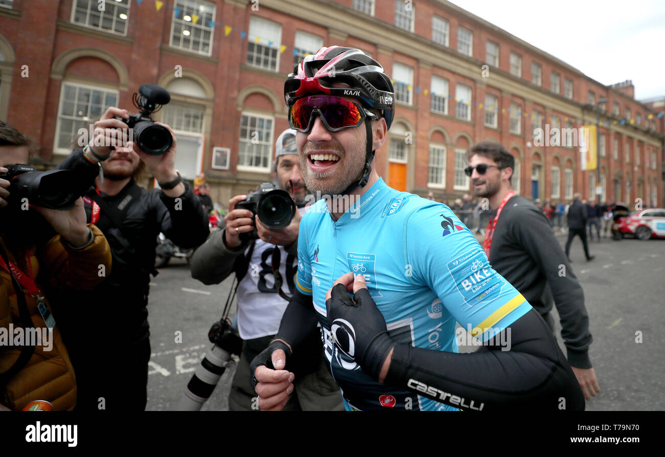 Team ineos christopher lawless celebrates winning tour de yorkshire hi ...