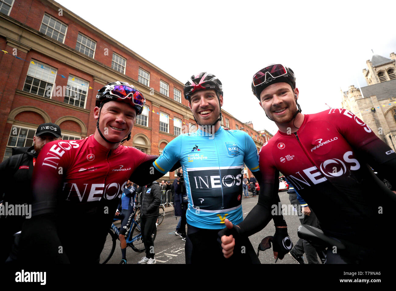 Team ineos christopher lawless celebrates winning tour de yorkshire hi ...