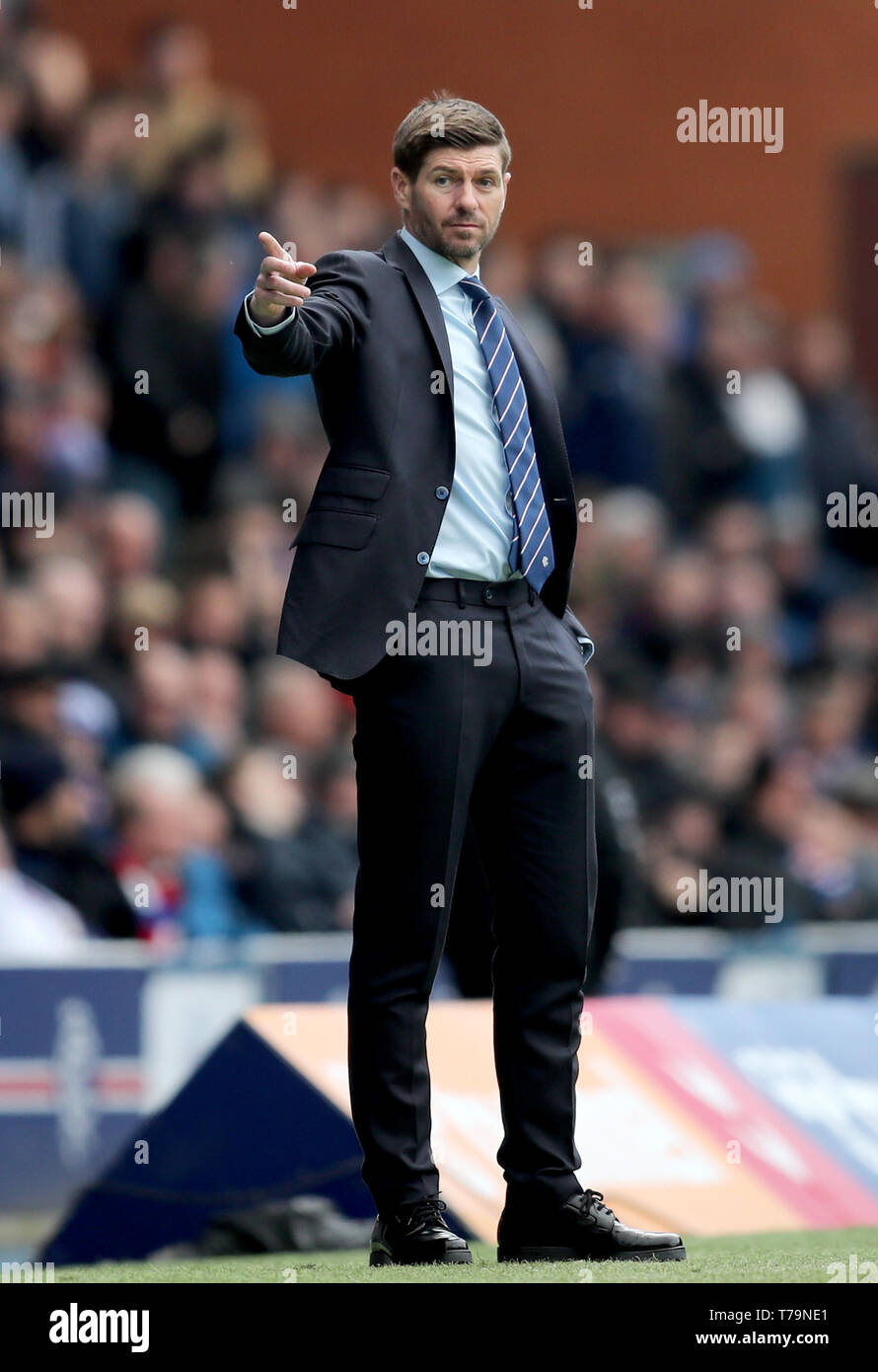 Rangers' manager Steven Gerrard during the Ladbrokes Scottish ...