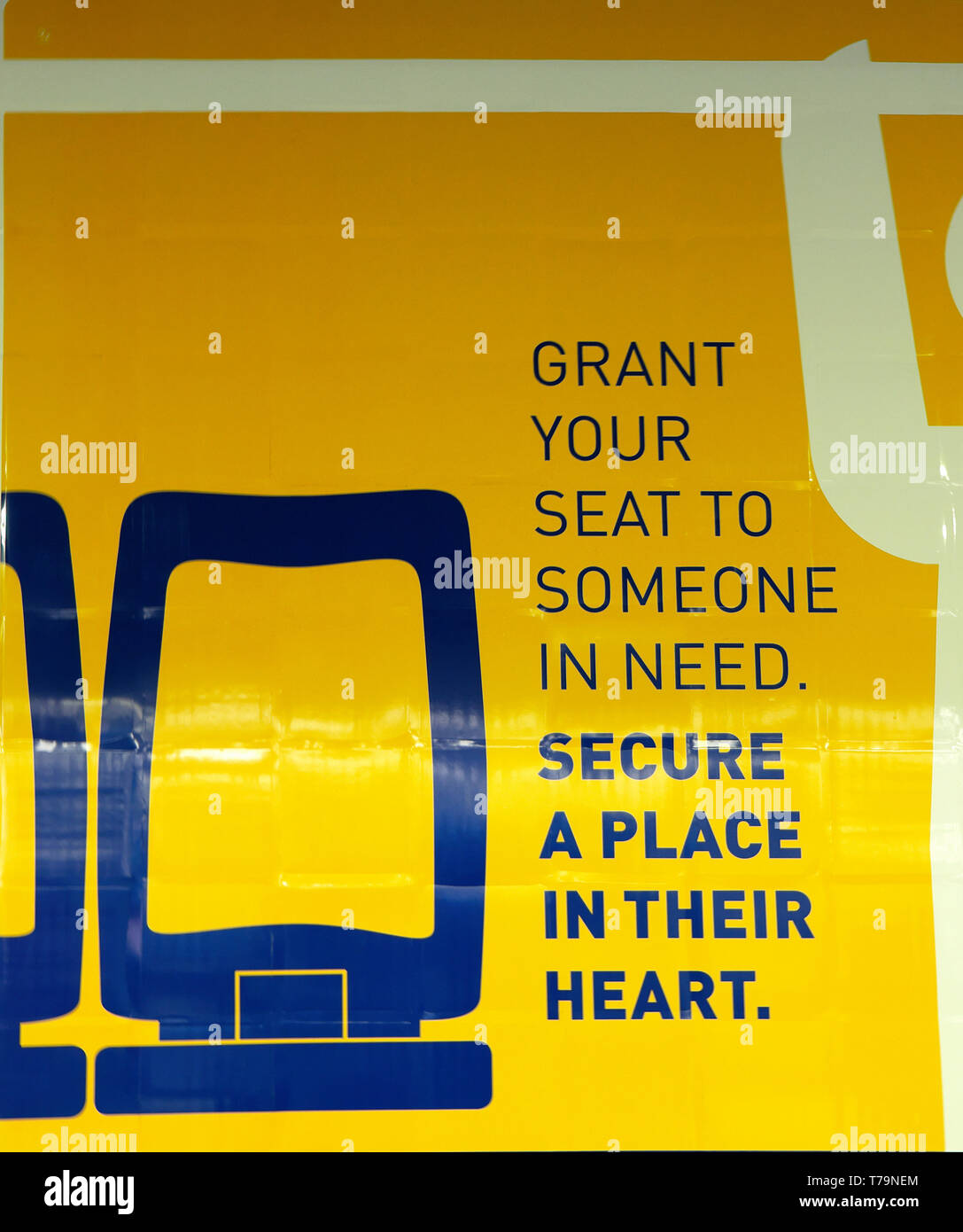 Tube sign seat hi-res stock photography and images - Alamy