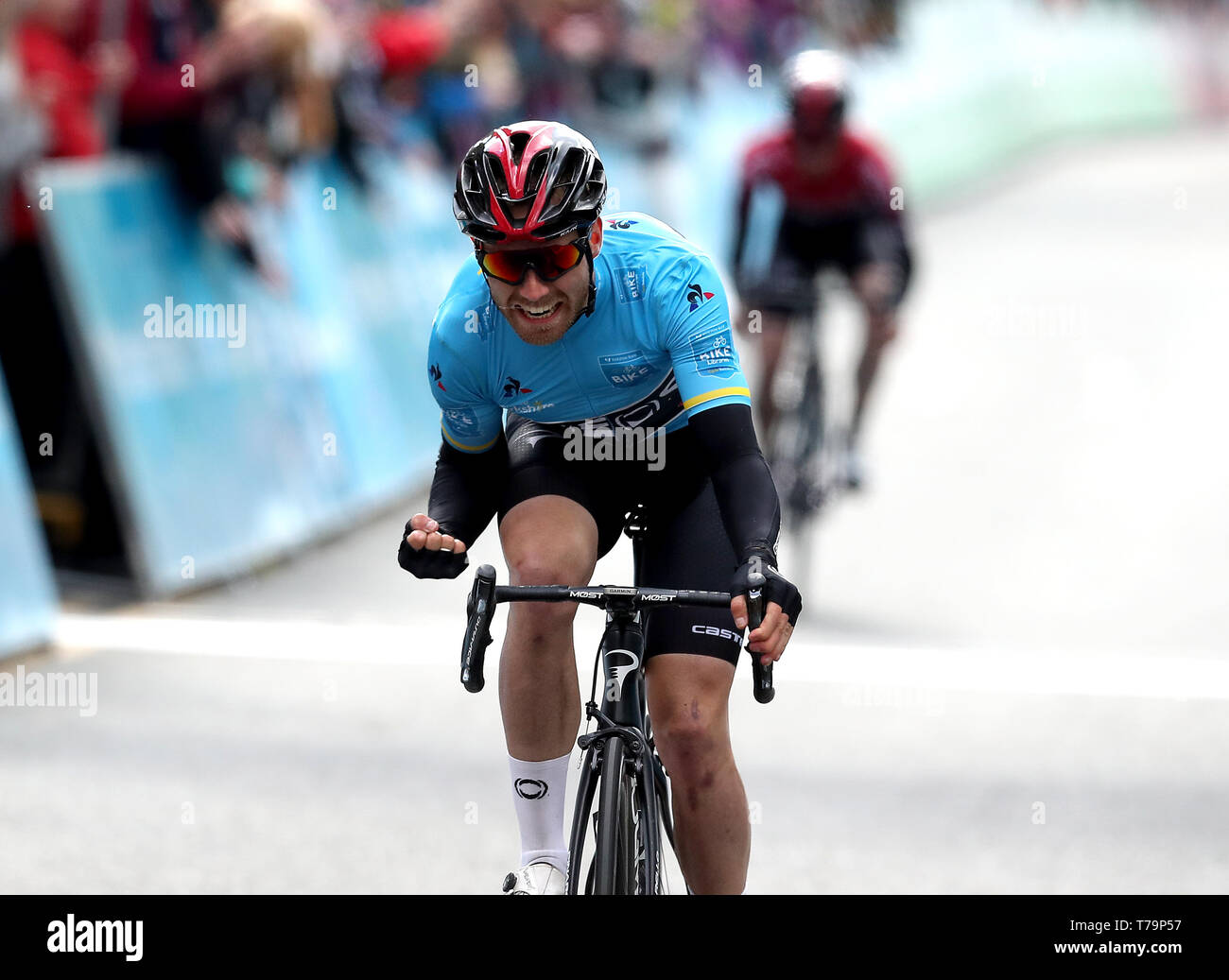 Team ineos christopher lawless celebrates winning tour de yorkshire hi ...