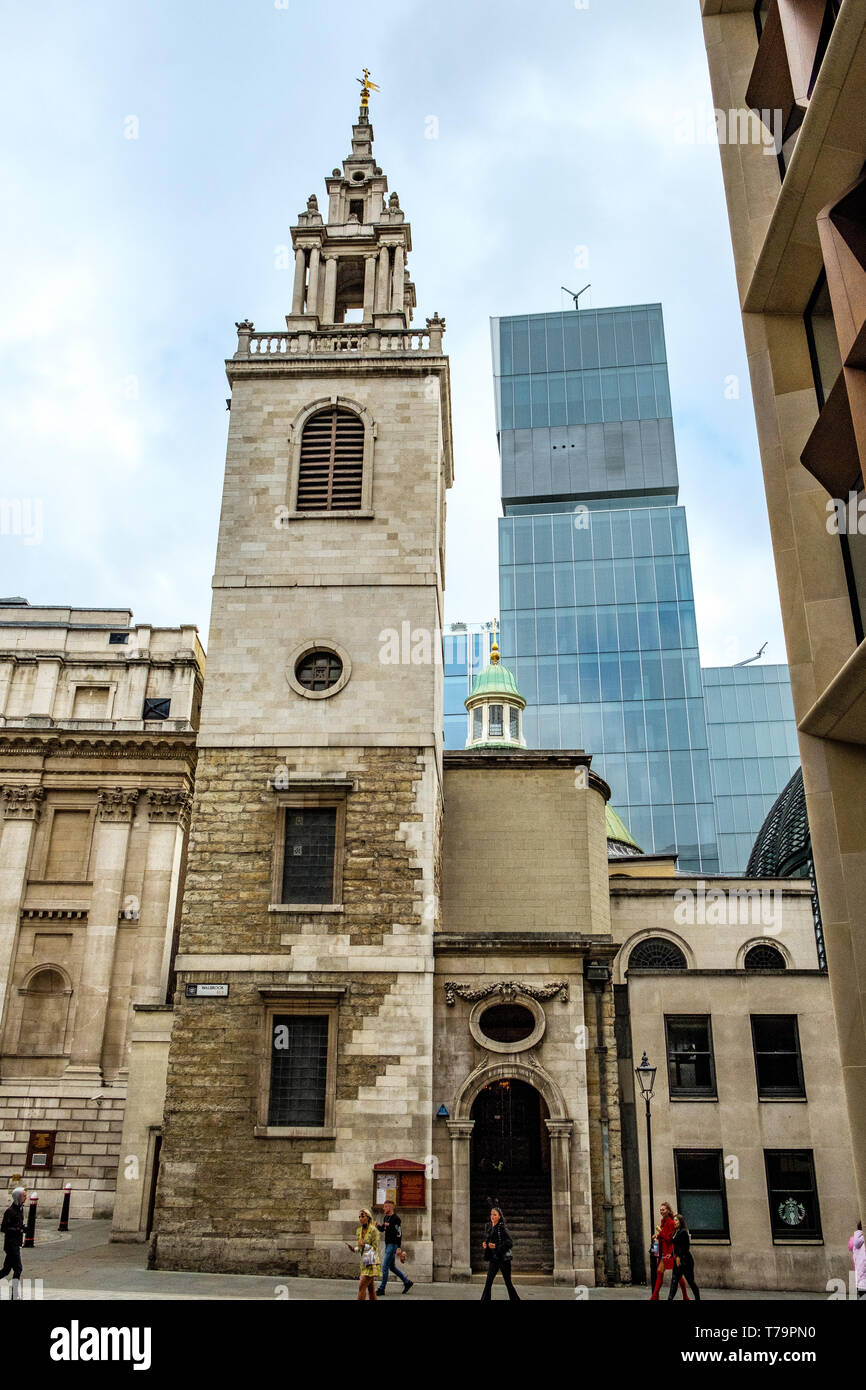 Parish Church of St Stephen Walbrook, 39 Walbrook, London Stock Photo ...