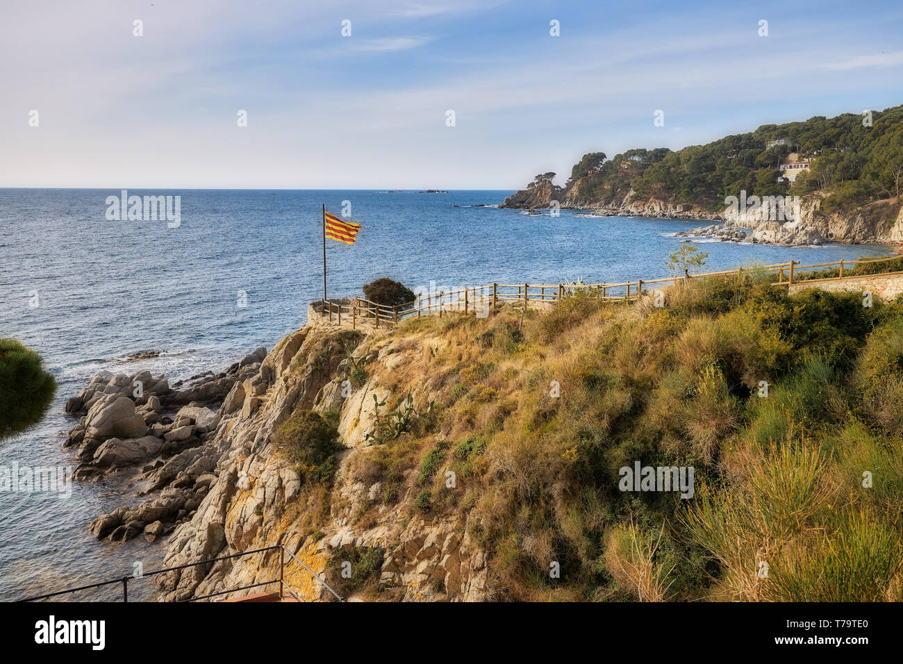 Calella costa brava flag hi-res stock photography and images - Alamy