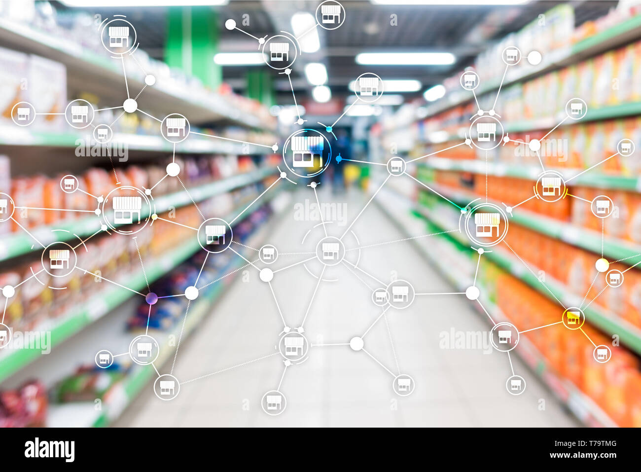 Franchise Distribution network Shop Retail Business Financial concept ...